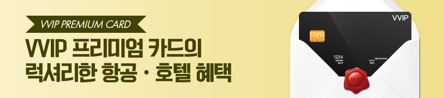 VVIP 프리미엄 신용카드의 럭셔리한 항공·호텔 혜택 | 카드고릴라